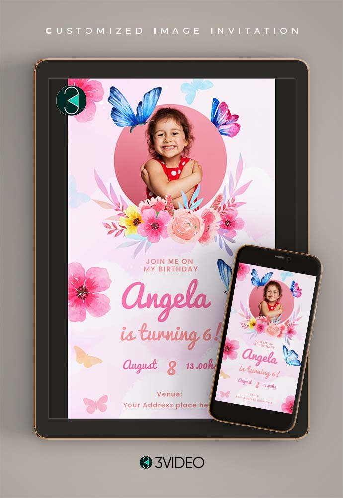 Create Stunning Butterfly Invitation image card | 3video