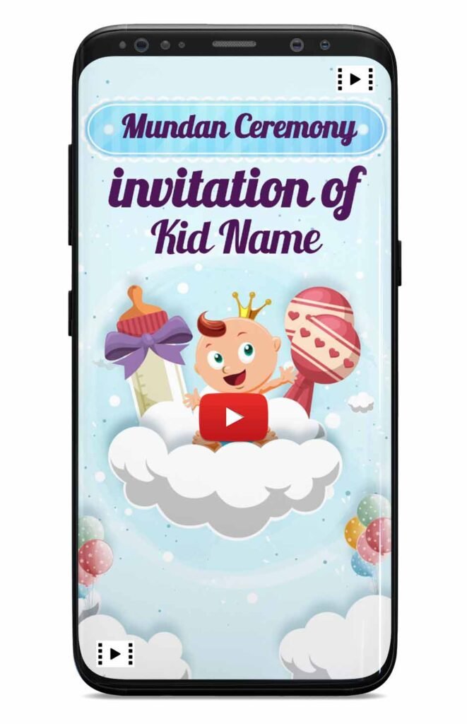 Mundan Ceremony Invitation Video-Little Feet | 3video